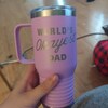 Dad Life Engraved Stainless Steel Tumbler, Dad Gift, Twin Dad Cup ...