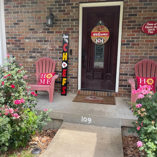 Football Sports Fan Porch Leaner Welcome Sign 32 NFL Design Options and ...