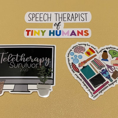 Speech Therapist Sticker, Teletherapy Sticker , Speech Therapist Merch ...
