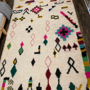 AMAZING CUSTOM RUNNER, Moroccan Handmade Runner Rug, Sheep Wool Rug ...