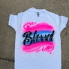 Airbrush T Shirt Script Name - Etsy