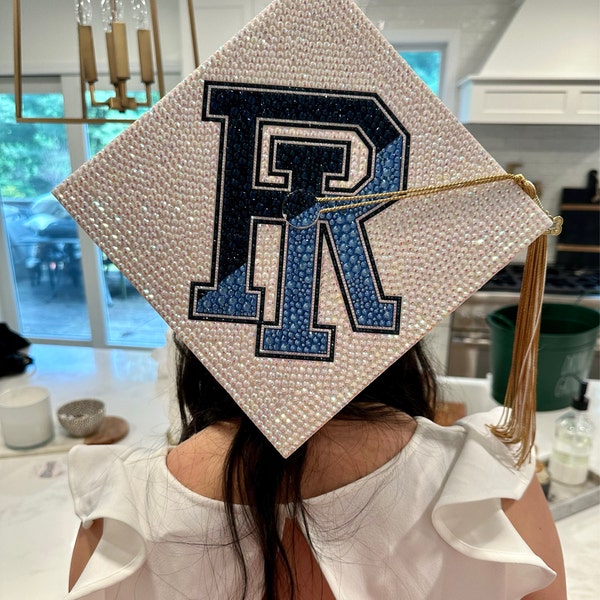 CUSTOM Barbie Jeweled Graduation Cap Topper - College Graduation High ...