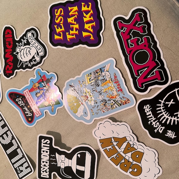 Classic Hip-hop Sticker Pack 10 Stickers Set 2 Vinyl Decals Rap Dj ...