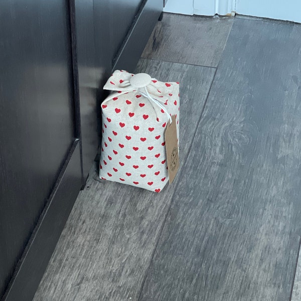 Red Heart Door Stop (filled) - Etsy UK