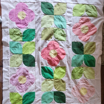 Olive Blossom Modern Quilt PDF Pattern Digital Download - Etsy