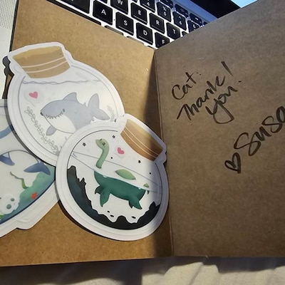 Confused Blob Fish in a Bottle Clear Acrylic Waterproof - Etsy