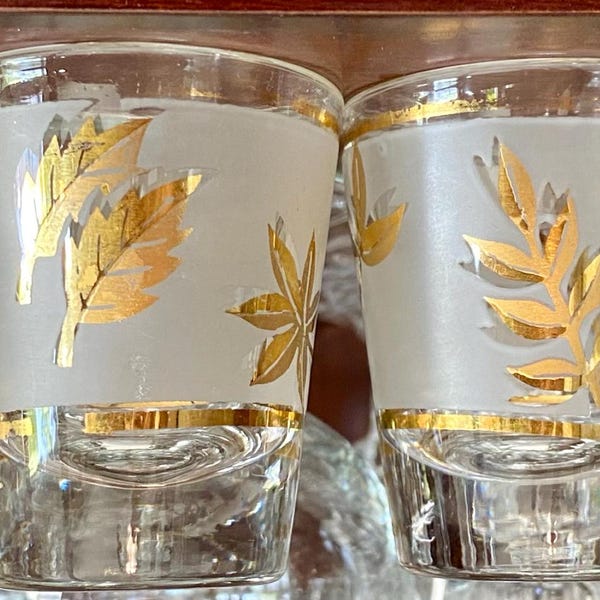 Cera Golden Grapes Roly Poly Glass Cera Barware 1960s Cocktail Glass ...