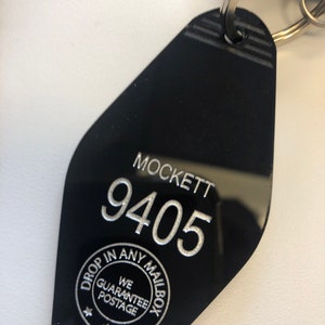 Custom Retro Motel Key Fob YOUR CUSTOM TEXT | Etsy