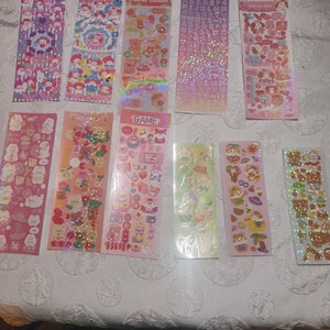 20 Korean Stickers Sheet Package Set Mystery Kawaii Stickers Pack Polco ...