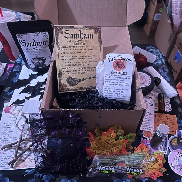 Yule Ritual Box Winter Solstice Altar Kit Yule Sabbat Bundle With Bath ...