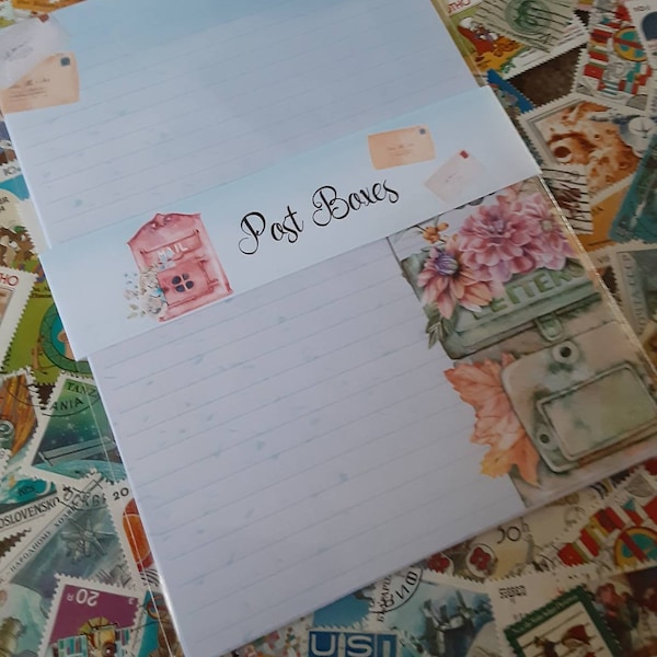 Sea Turtle A5 Letter Writing Paper, Pen Pal Supplies, Stationery Lined ...