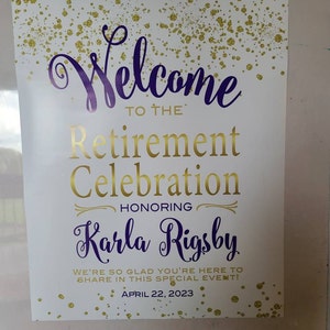 Reserved 8x10 Printable Table Sign Birthday Retirement - Etsy