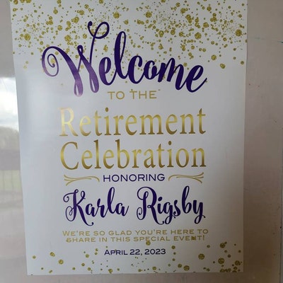 Reserved 8x10 Printable Table Sign Birthday Retirement - Etsy