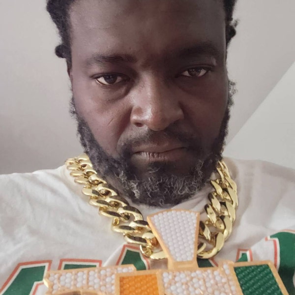 Touchdown Rings Turnover Chain Miami Bling Hurricanes - Etsy