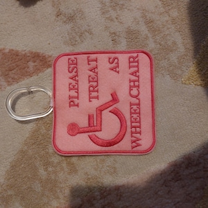 Treat as Wheelchair Sign, Disabled Buggy Tag, Wheelchair Pram Clip ...