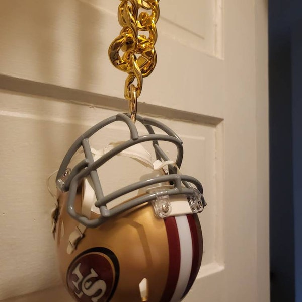 San Francisco 49ers Mini Helmet Gold Fan Chain/necklace! Perfect for ...