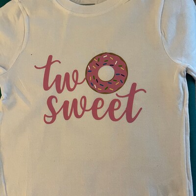 Two Sweet Donut SVG Cut File, 2nd Second Birthday SVG, 2 Years Old Girl ...