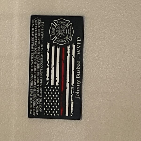 Fireman Personalized Sign - Firefighter Gift Idea, Fireman Gift, Custom ...