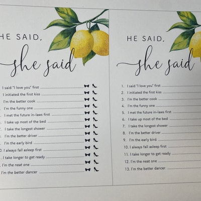 Printable how Many Lemon Drops Are in the Jar Game Sign, Lemon Bridal ...