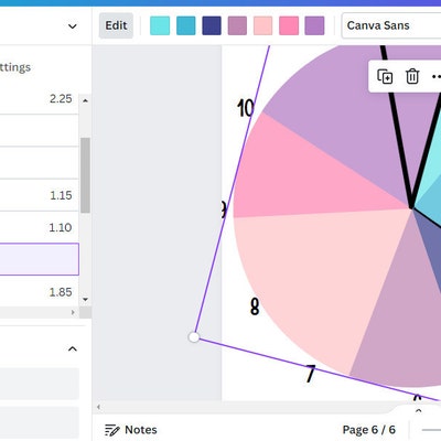 Digital Editable Summer Clock Schedule Template Printable 8 Clock ...
