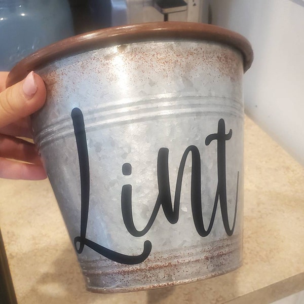 Lint Decal Label / Laundry Room Decor / Laundry Room Organization ...