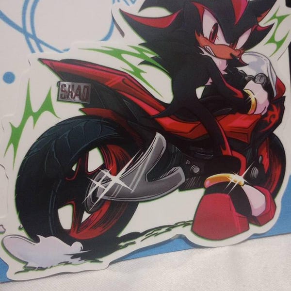 Sonic & Shadow Hedgehog Vinyl Sticker | Sonic Hedgehog - Etsy