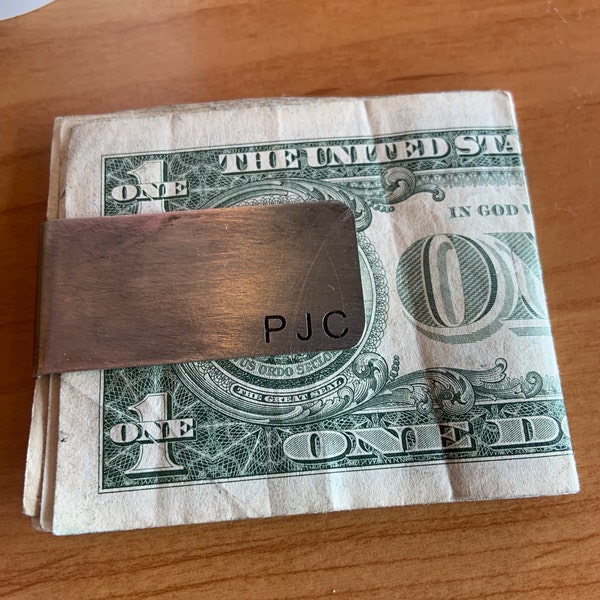 Rustic Money Clip, Custom Money Clip, Metal Money Clip, Unique Money ...