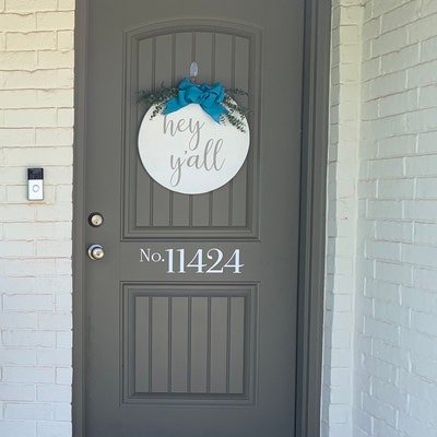 Front Door Address Decal House Apartment Address Decal Fall Porch House ...