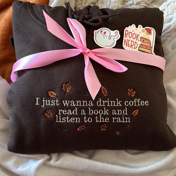 Autumn Icons Pullover Embroidered Jumper Autumnal Sweatshirt Fall ...