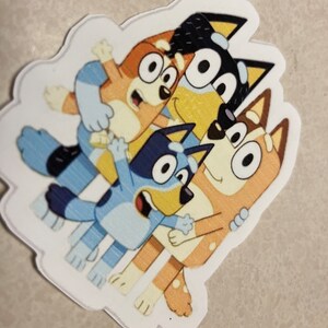 Bluey Name Sticker - Etsy