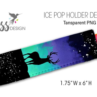 Ice Pop Wrap Sleeve Template Mockup Add Your Own Image and Background ...