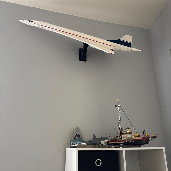 Angled Wall Mount for Lego Icons Concorde 10318 | Durable | Easy ...