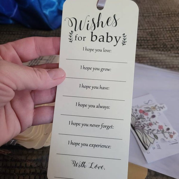 Set of 8 Wishes for Baby Bookmarks With Children Book Quotes on ...