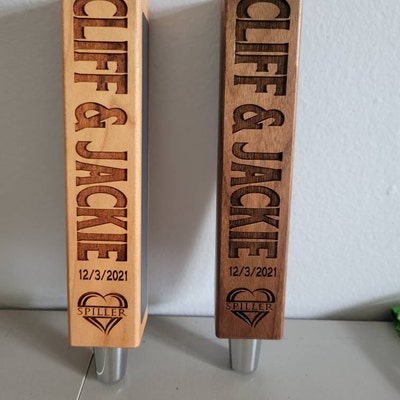 Custom Wedding Beer Tap Handle-laser Engraved With Chalkboard ...