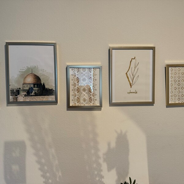 Palestine Wall Art Set, Palestine Map, Islamic Poster Print, Al Aqsa ...