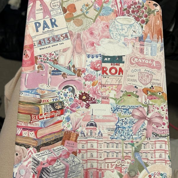 Cute Vibrant Pattern Aesthetic Scrapbook iPad Case for iPad Pro 13 12 ...
