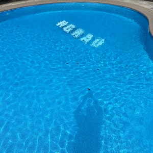 White Floating Thin Plastic Pool Letters and Numbers Customizable Large ...