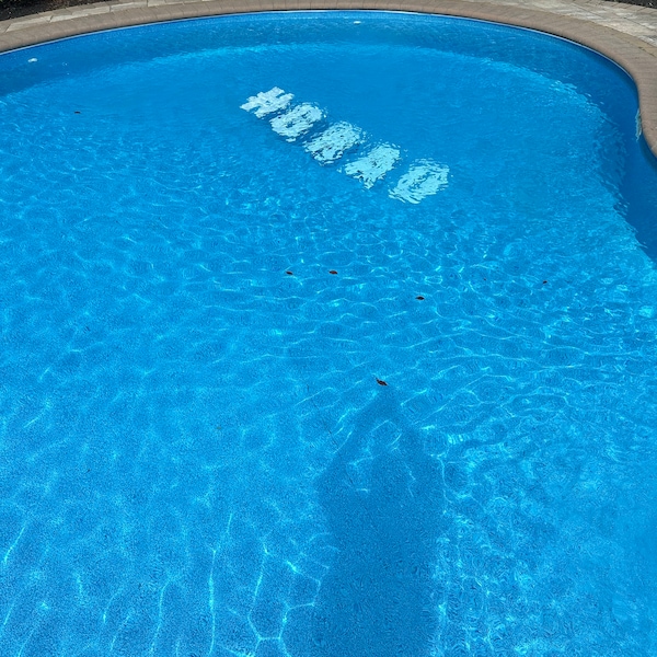 White Floating Thin Plastic Pool Letters and Numbers | Customizable ...