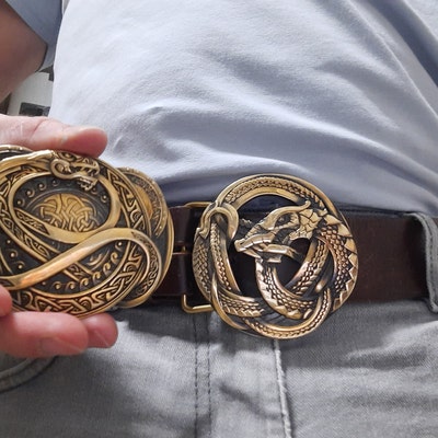 Belt Buckle Ouroboros, World Serpent, Scandinavian, Nordic, Celtic ...