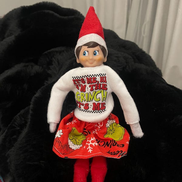 Elf Pajamas, Girl or Boy Elf Sweater ,elf Clothes, Shelf Elf, Clothes ...