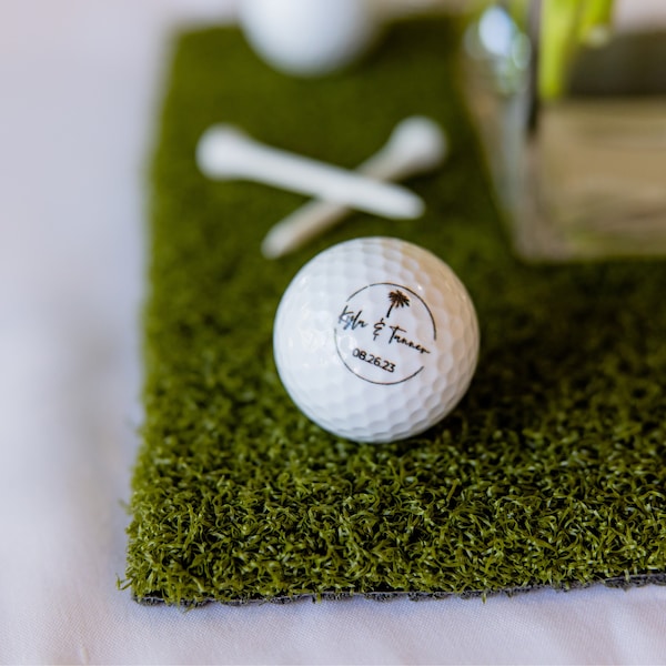 Classy Wedding Golf Ball Favors - Personalized Golf Balls - Custom Golf ...