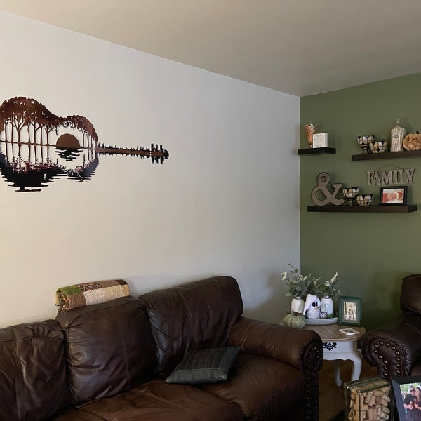 Abstract Guitar Metal Wall Art | Metal Guitar Art | Abstract Guitar ...
