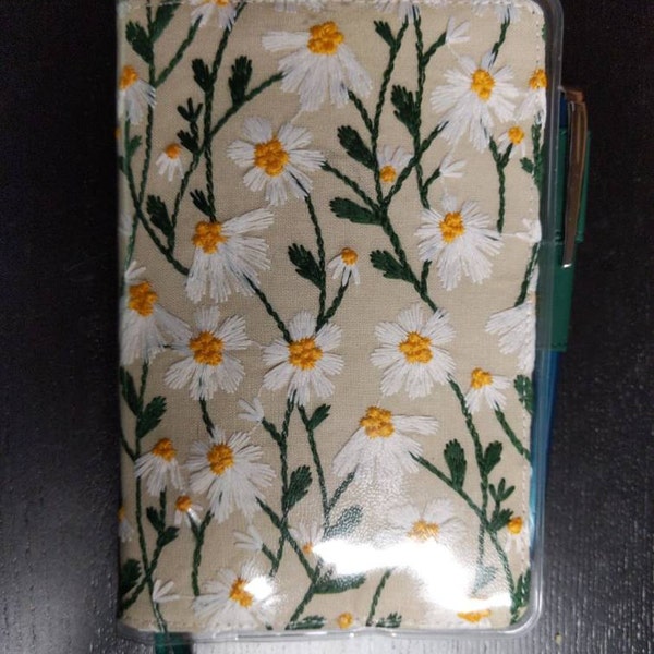 Daisy Floral Embroidery Cover for 2026 Planner, Notebook, Journal ...