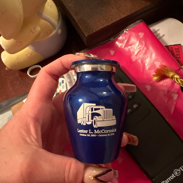 Mechanic Keepsake Cremation Urn Engraved Crossed Wrenches Personalized ...