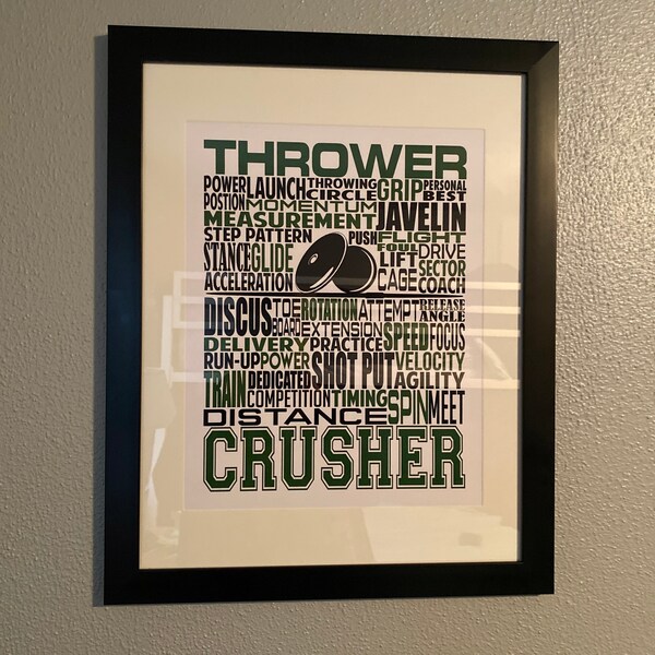 Track & Field Thrower, Shot Put and Discus Thrower, Personalized Shot ...