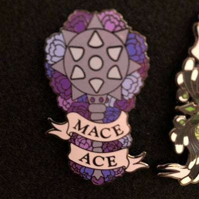 Mace Ace Enamel Pin - Etsy