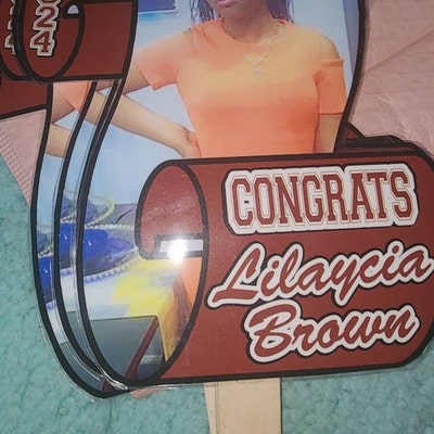 Custom Graduation Face Photo Fans Personalized Hand Fan Graduation ...