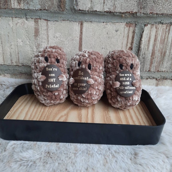 Native Potato Tags/potato Pun Patches/set of 8/ready to Ship/crochet ...