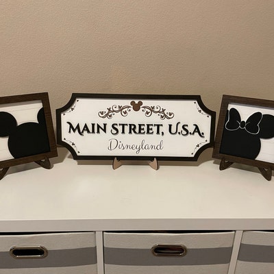 Disney Main Street Sign Classic Disney Decor Disney Home Decor Disney ...