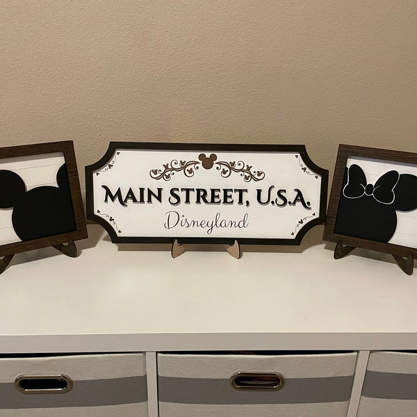 Disney Main Street Sign | Classic Disney Decor | Disney Home Decor ...